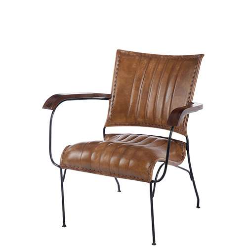 J-line Stoel Retro leder/metaal Cognac kopen? Shop eetkamerstoelen bij ...