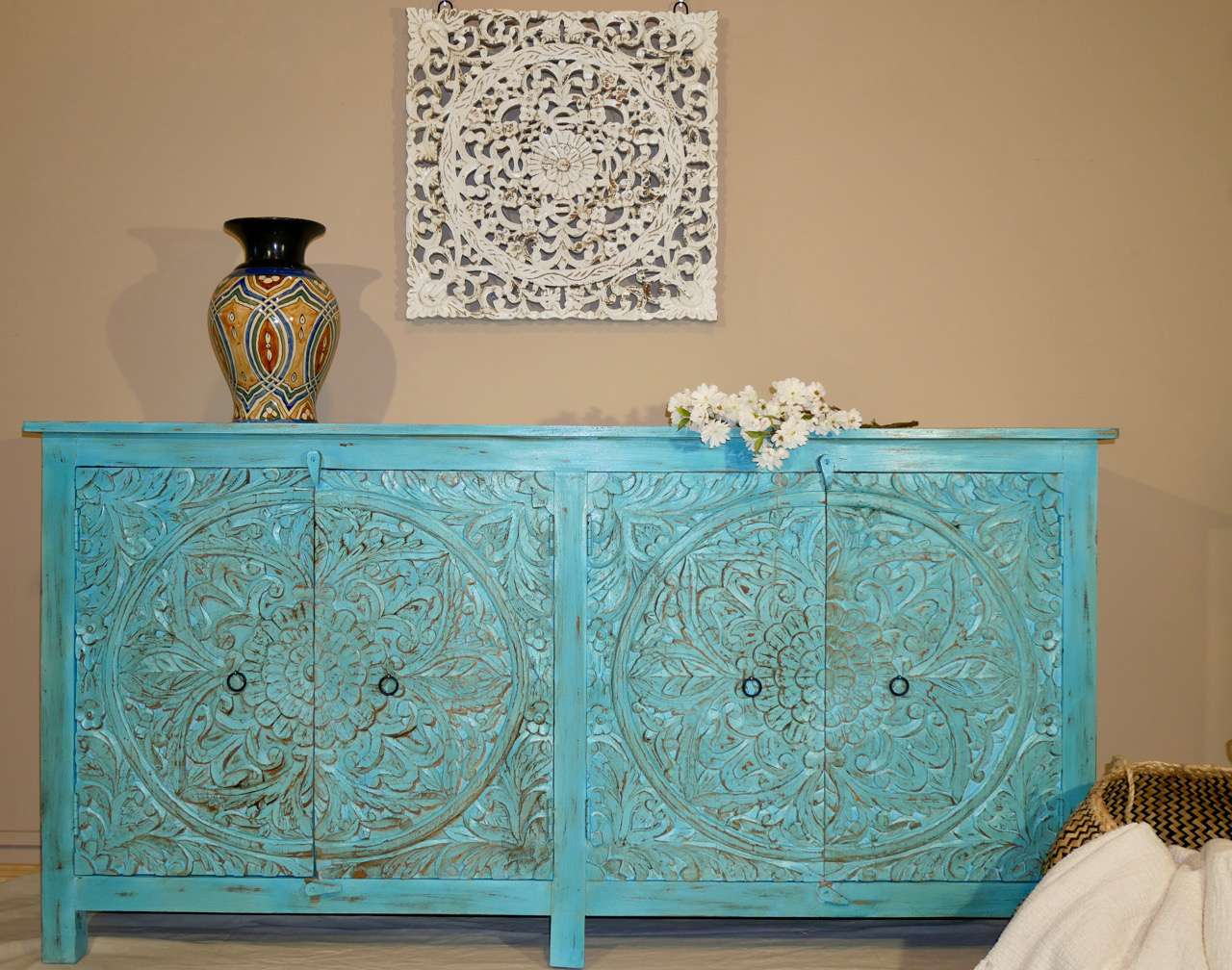 Om Home & Garden Dressoir Boho Star blue kopen? Shop dressoirs bij Loods 5