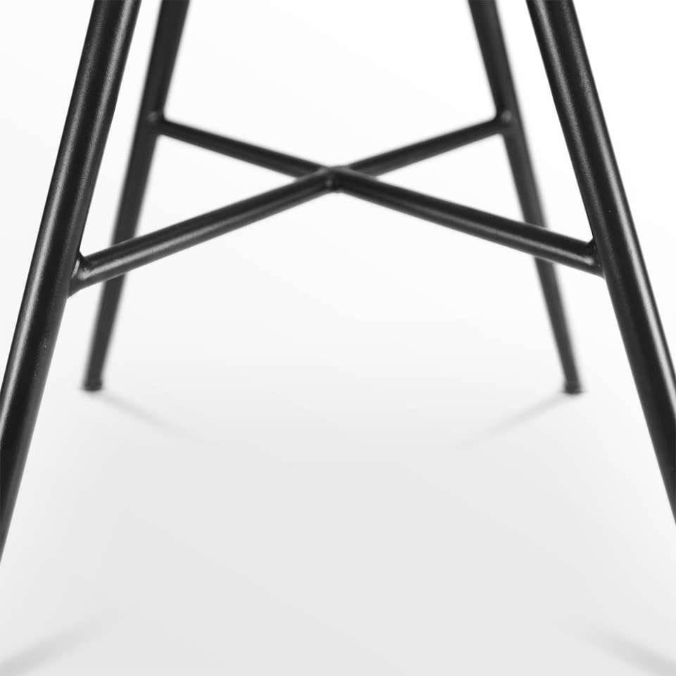 Eetkamerstoel Noa-Liz wit met armleuningen (incl. zitkussen) - zwart ...