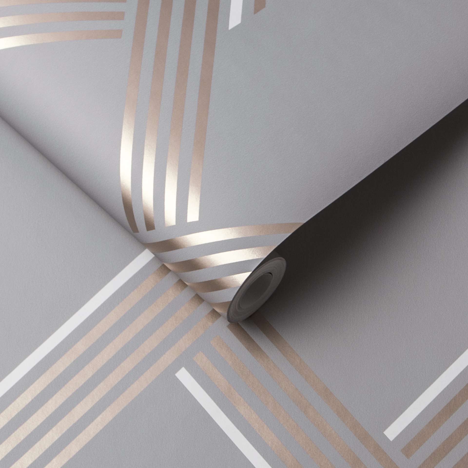 Graham & Brown vliesbehang Vector Rose Gold - Producten - Loods 5