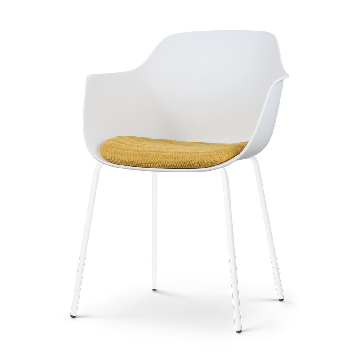 Nolon Eetkamerstoel Nora-Liz wit - met armleuningen (incl. zitkussen ...